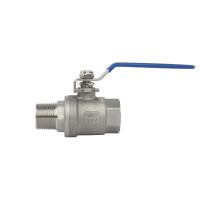 China ISO 9001 Standard 304/316 Stainless Steel 2PC Ball Valve with Female and Male Thread for sale