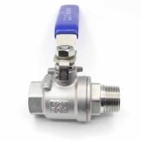 China Thread Connection Manual 2PC Ball Valve with Stainless Steel Female and Male Thread for sale