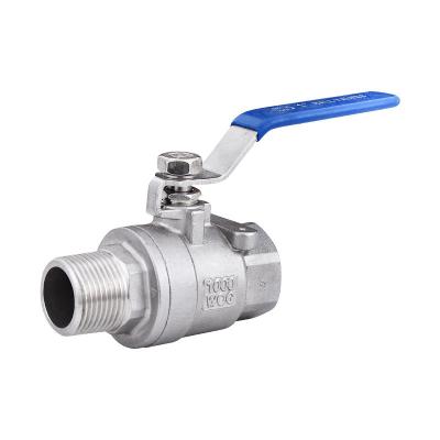 China Normal Temperature 304/316 Stainless Steel 2PC Ball Valve with Manual Driving Mode for sale