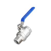 China Normal Temperature 304/316 Stainless Steel 2PC Ball Valve with Manual Driving Mode for sale