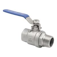China Normal Temperature 304/316 Stainless Steel 2PC Ball Valve with Manual Driving Mode for sale