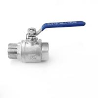 China Normal Temperature 304/316 Stainless Steel 2PC Ball Valve with Manual Driving Mode for sale