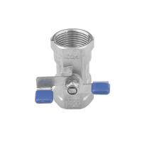 China 1PC Ball Valve Butterfly Type in 304/316 Stainless Steel with Thread Connection Design for sale