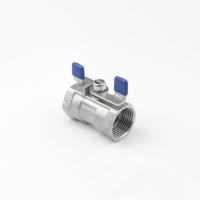 China 1PC Ball Valve Butterfly Type in 304/316 Stainless Steel with Thread Connection Design for sale