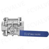 China 3PC Screwed Strainless Steel Ball Valve with Thread Connection Straight Through Type for sale