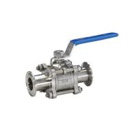China Full Bore 3PC Clamp Ball Valve Model NO. Q81F for Normal Temperature Requirement for sale