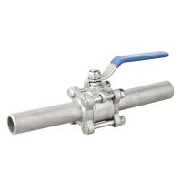 China Samples US 4/Piece 3PC Ball Valve with Extended Tube Nominal Pressure Pn1.6-6.4MPa for sale