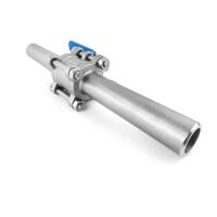China Samples US 4/Piece 3PC Ball Valve with Extended Tube Nominal Pressure Pn1.6-6.4MPa for sale