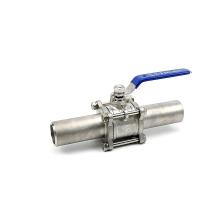 China 3PC Stainless Steel Ball Valve with DN8-DN100 Butt Weld and Connection Form Welding for sale