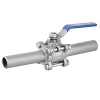 China 3PC Stainless Steel Ball Valve with DN8-DN100 Butt Weld and Connection Form Welding for sale