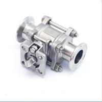 China Manual Driving Mode 3PC Clamp Ball Valve with ISO5211 Mounting Pad Customized Requests for sale