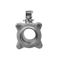China DN8-DN100 3-Piece Socket Weld Ball Valve with High Pressure Pn1.6-6.4MPa Nominal for sale