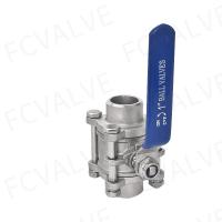 China 3 Piece Welded Ball Valve Full Bore Function Essential for Water Industrial Usage for sale