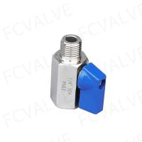China Stainless Steel Mini Ball Valve OEM ODM with Aluminum Handle and BSPT End Connection for sale
