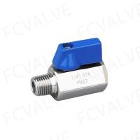 China Stainless Steel Mini Ball Valve OEM ODM with Aluminum Handle and BSPT End Connection for sale