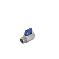 China Stainless Steel Mini Ball Valve OEM ODM with Aluminum Handle and BSPT End Connection for sale