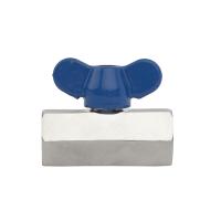 China 304/316 Stainless Female Thread Steel Mini Ball Valve with Butterfly Handle ISO 9001 for sale