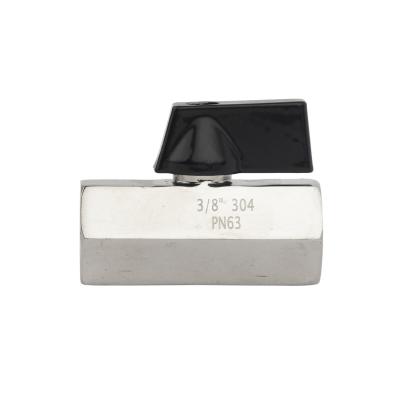 China BSPT End Connection Mini Ball Valve made of 304 Stainless Steel for Household Usage for sale