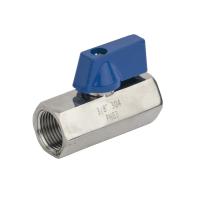 China BSPT End Connection Mini Ball Valve made of 304 Stainless Steel for Household Usage for sale