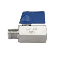 China Manual Driving Mode Sanitary Stainless Steel Mini Ball Valve for Household Needs Pn63 for sale