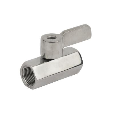 China Manual Driving Mode Stainless Steel Handle Mini Ball Valve Q11F-63P with Female Thread for sale