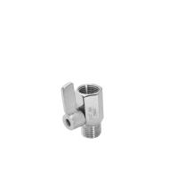 China Thread Connection Sanitary Female Male Pn63 Stainless Steel Mini Ball Valve with Ss Handle for sale