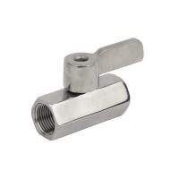 China Media Oil and Gas Threaded Reduce Bore Mini Ball Valve with Stainless Steel Handle for sale