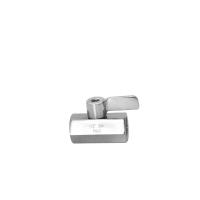 China Media Oil and Gas Threaded Reduce Bore Mini Ball Valve with Stainless Steel Handle for sale