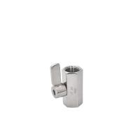 China Media Oil and Gas Threaded Reduce Bore Mini Ball Valve with Stainless Steel Handle for sale
