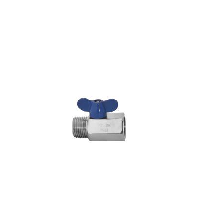 China CF8 CF8M Female Male Thread Mini Ball Valve with Butterfly Handle Customized Request for sale