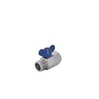 China Straight Through Type Butterfly Handle Mini Ball Valve with NPT/Bsp Thread and Durable for sale