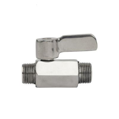 China Water Fittings Mini Ball Valve with Stainless Steel Handle and Model NO. Q11F-63P for sale