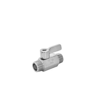 China Mini SS304 Male Threaded End Manual Stainless Steel Ball Valve with Oed Customization for sale