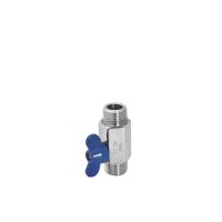 China Stainless Mini Ball Valve NPT Male X Male Thread Butterfly Handle Manual Driving Mode for sale