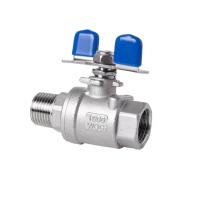 China Manual Stainless Steel 2PC Ball Valve with Butterfly Handle Model NO. Q11F-16/64P for sale