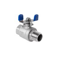 China Manual Stainless Steel 2PC Ball Valve with Butterfly Handle Model NO. Q11F-16/64P for sale