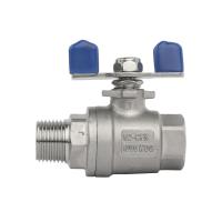China Manual Stainless Steel 2PC Ball Valve with Butterfly Handle Model NO. Q11F-16/64P for sale