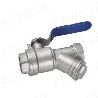 China Manual Driving Mode Y-Filter Ball Valve for Pn1.6MPa Pressure Stainless Steel 304/316 for sale