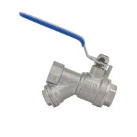 China 2 prime prime Stainless Steel 304/316 Water Pipe Filter Ball Valve for US Currency for sale
