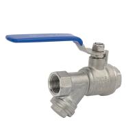 China 2 prime prime Stainless Steel 304/316 Water Pipe Filter Ball Valve for US Currency for sale