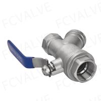 China 2 prime prime Stainless Steel 304/316 Water Pipe Filter Ball Valve for US Currency for sale
