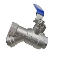 China 2 prime prime Stainless Steel 304/316 Water Pipe Filter Ball Valve for US Currency for sale
