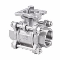 China Industrial Usage 3PC Stainless Steel Ball Valve with ISO 5211 at Competitive Cost for sale