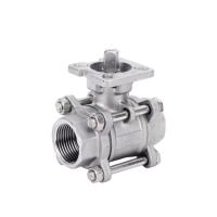 China Industrial Usage 3PC Stainless Steel Ball Valve with ISO 5211 at Competitive Cost for sale