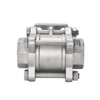 China Industrial Usage Stainless Steel 3 Piece Ball Valve with ISO 5211 and Female Thread for sale