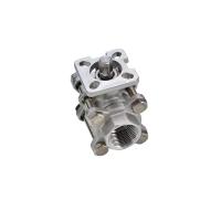 China Industrial Usage Stainless Steel 3 Piece Ball Valve with ISO 5211 and Female Thread for sale