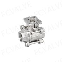 China DN15-DN50 Stainless Steel Gland 3PC High Plateform Ball Valve with ISO 9001 Standard for sale