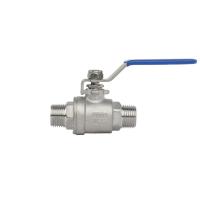 China Full Bore 2PC Male Threaded Ball Valve Stainless Steel 304 316 1000wog PN1.0-32.0MPa for sale