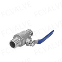 China Full Bore 2PC Male Threaded Ball Valve Stainless Steel 304 316 1000wog PN1.0-32.0MPa for sale
