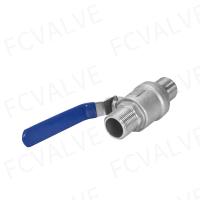 China Stainless Steel 304 2PC Ball Valve NPT Thread M/M for Food and Beverage Industry for sale
